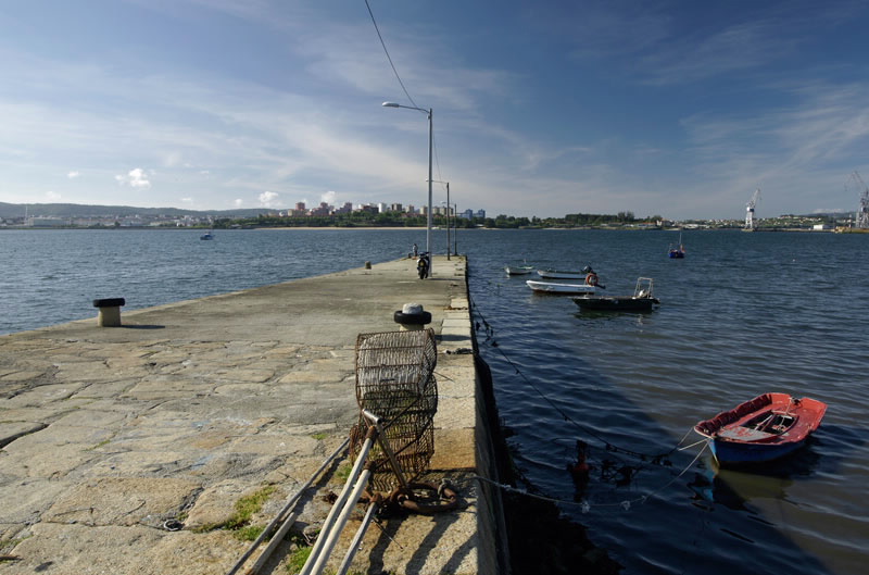 FISHING PORT PORTO DE MANIÑOS IN FENE A CORUÑA - GALICIA